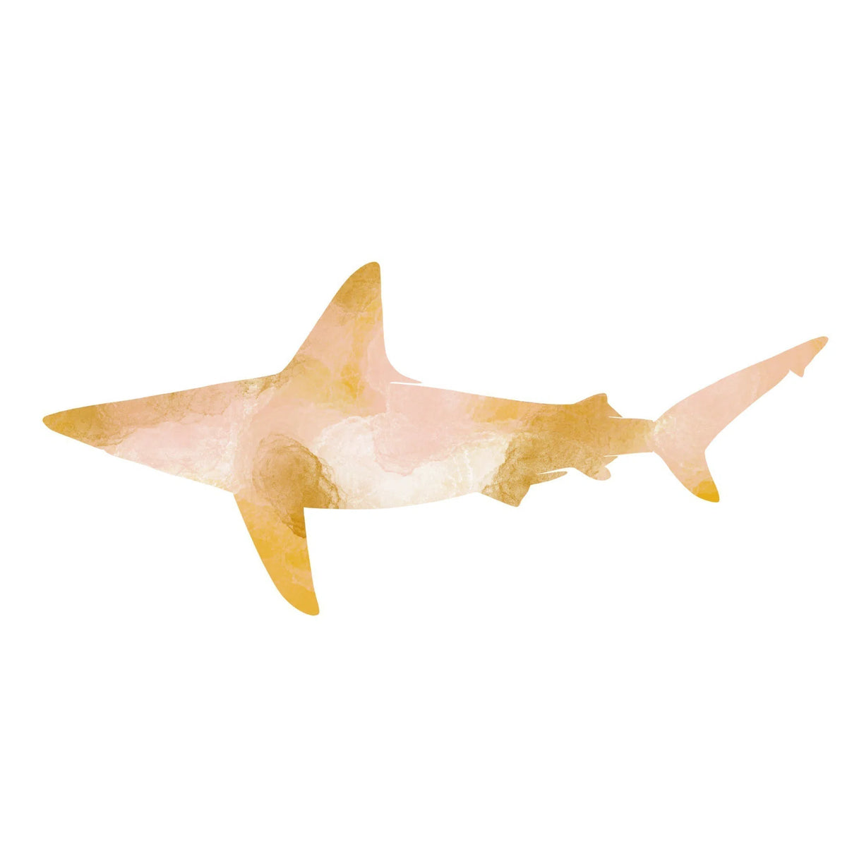 Sharks and Rays – Stick Figure Fish Illustration