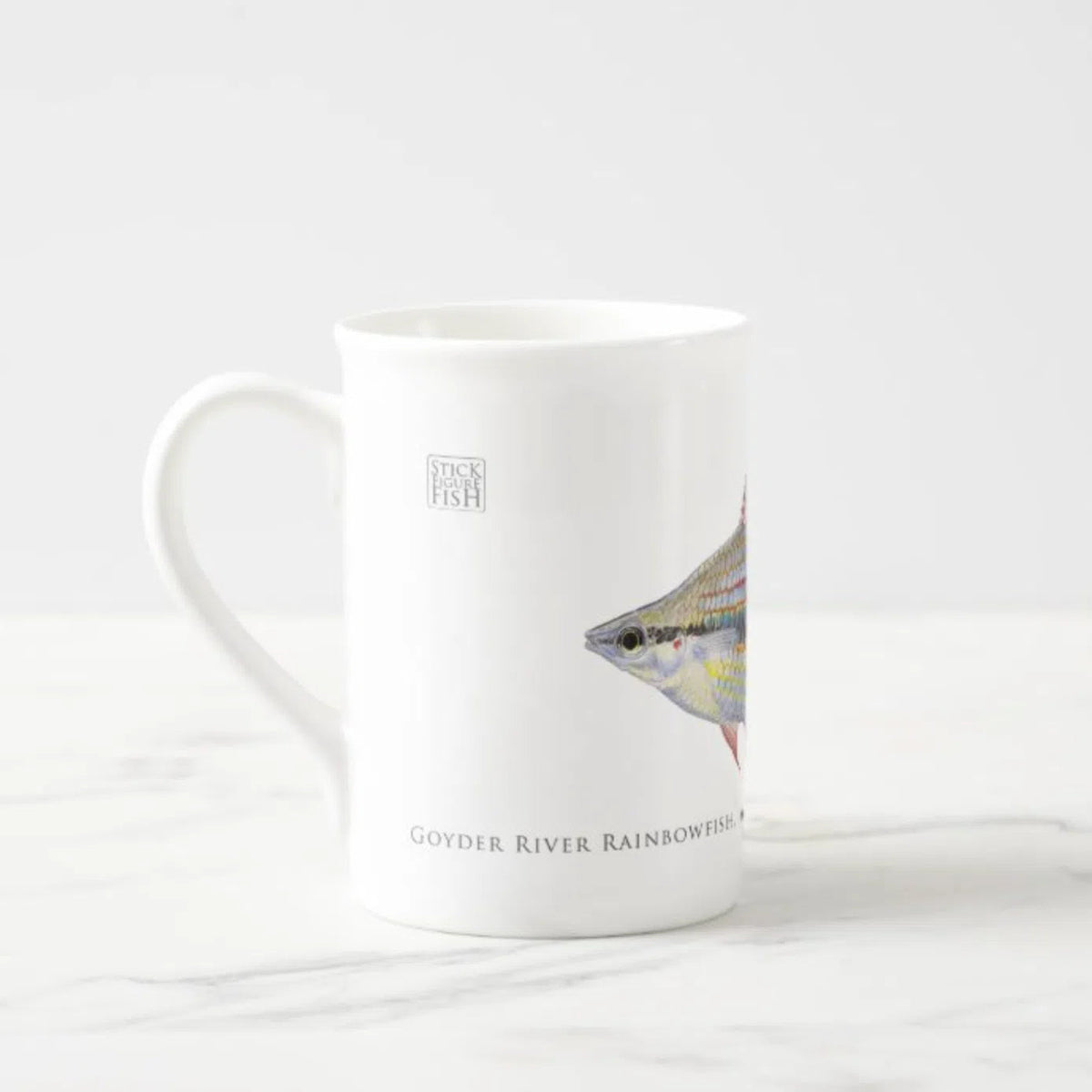Goyder River Rainbowfish - Fine Bone China Mug – Stick Figure Fish ...