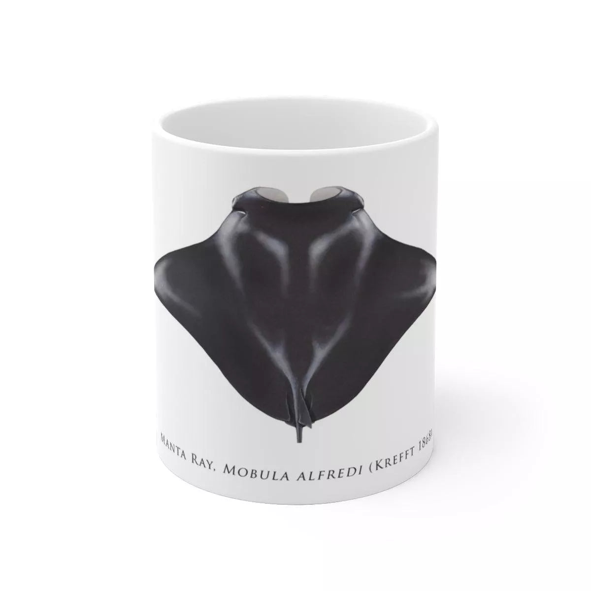 Manta Ray Mug – Stick Figure Fish Illustration